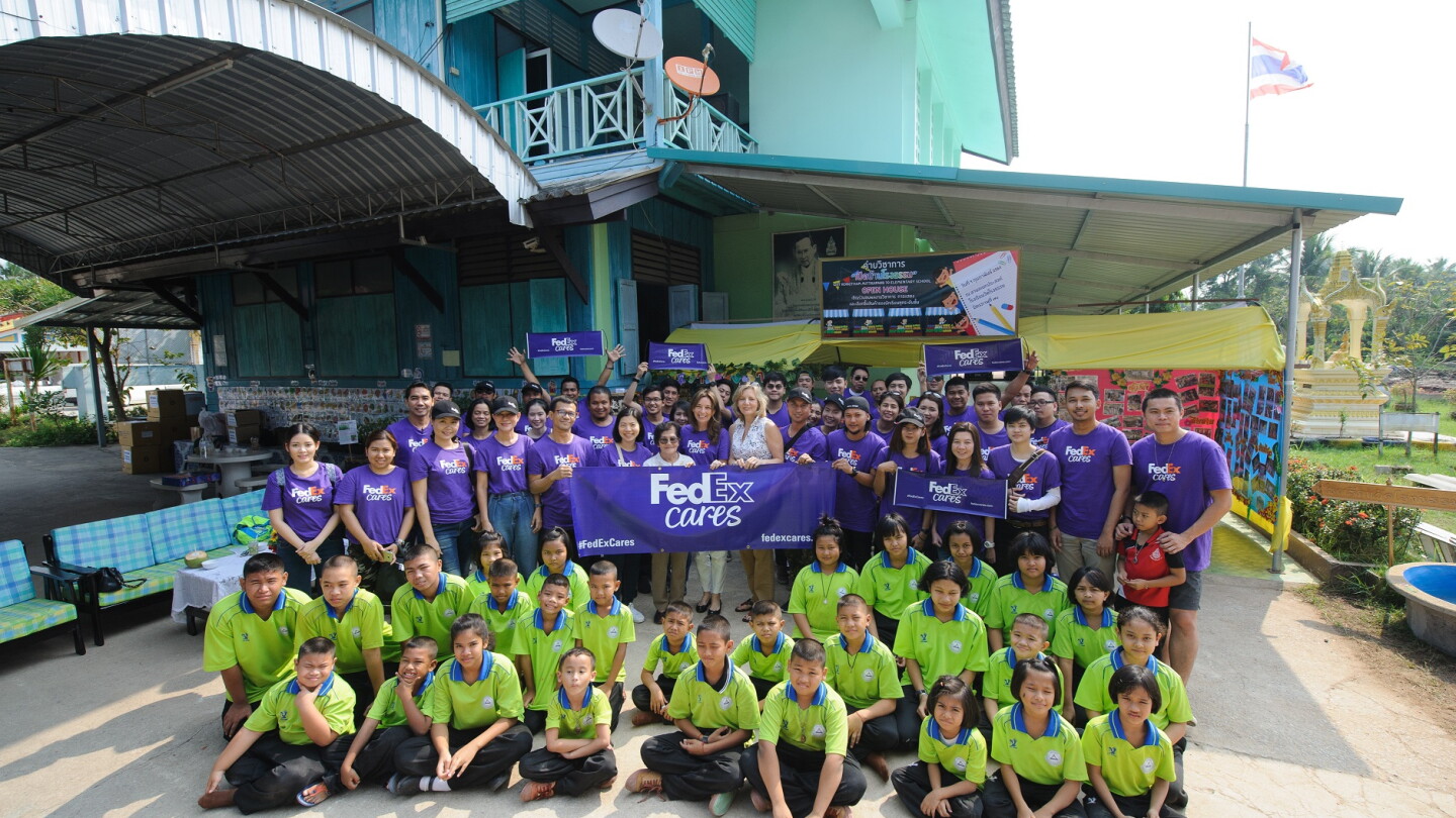 FedEx Helps Deliver Positive Change to School in Rural Thailand