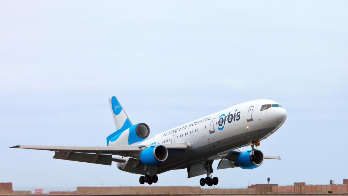 The Orbis Flying Eye Hospital Lands in Trujillo, Peru