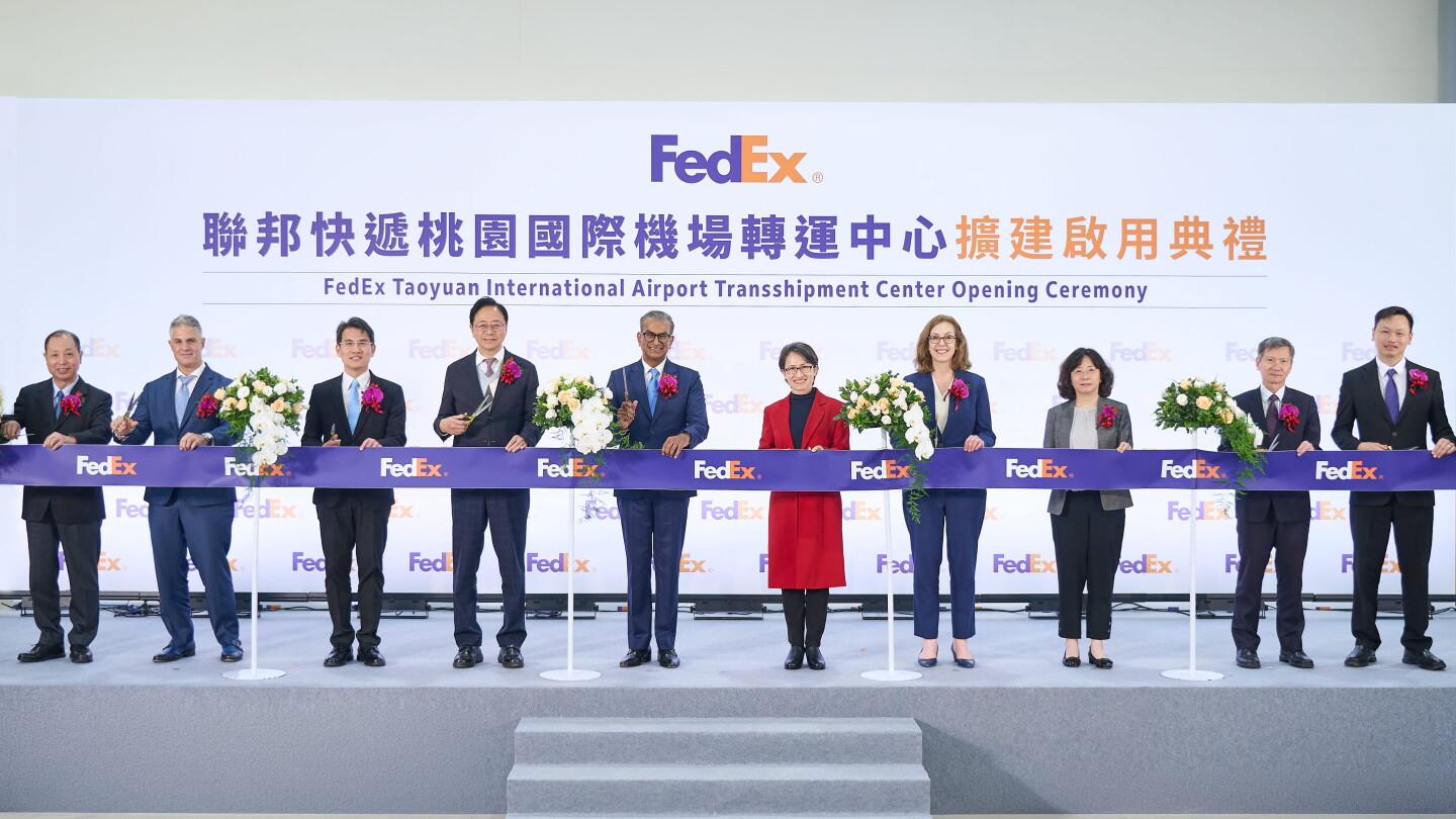 FedEx Opens Expanded Transshipment Center at Taoyuan International Airport